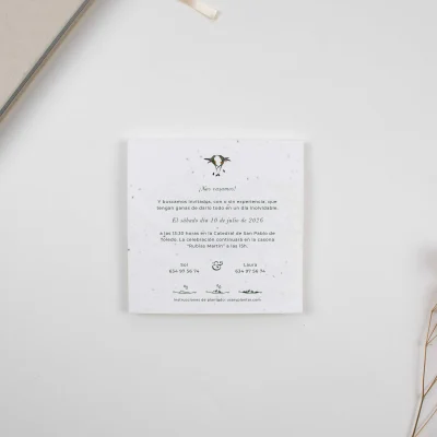 Invitación de boda Colibri - Sheedo Moments